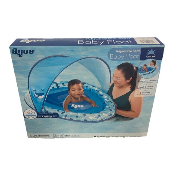 Aqua | Swim | Aqua Leisure Adjustable Seat Baby Pool Float W ...